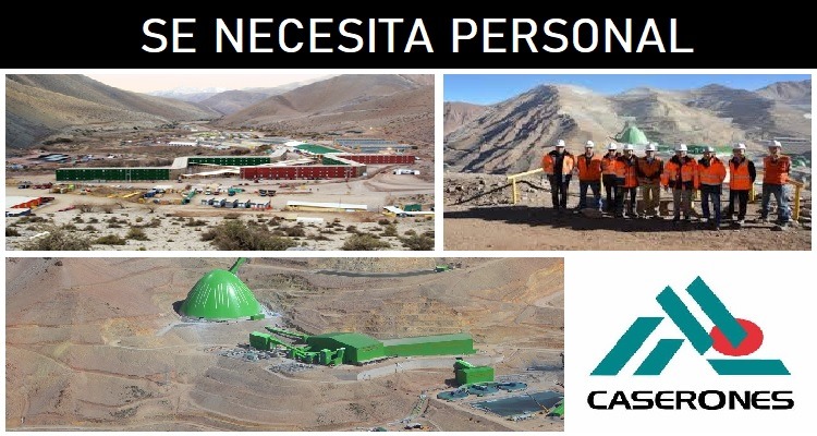 SE NECESITA PERSONAL PARA FAENA MINERA CASERONES