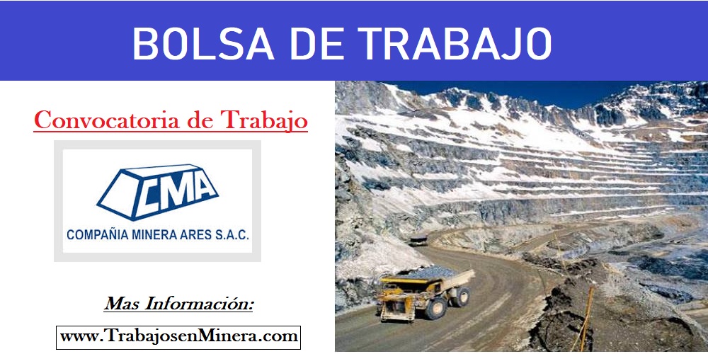 TRABAJOS EN MINERA PERÚ Compañía Minera Ares SAC | JUNIO 2020