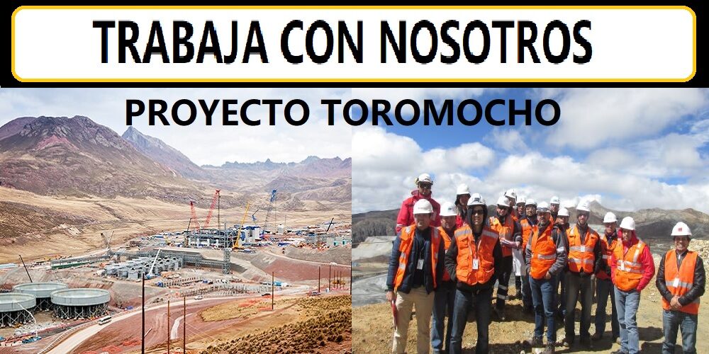 OPORTUNIDAD DE TRABAJO PROYECTO TOROMOCHO | DICIEMBRE 2020